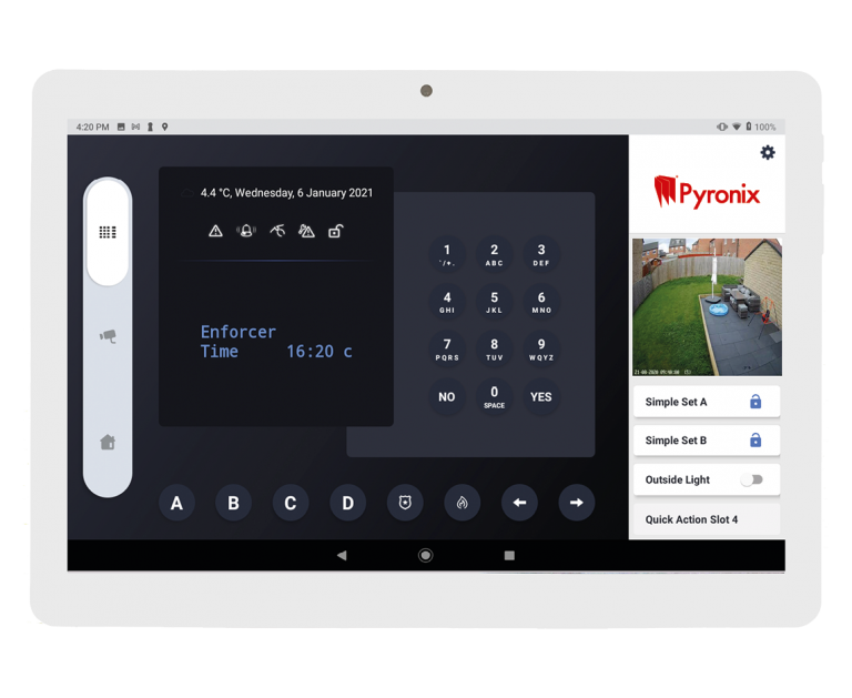 Androidtablet Security And Alarm System Product Range Pyronix Uk And Roi